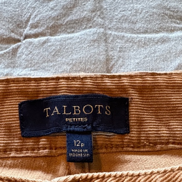 Talbots | Pants & Jumpsuits | Talbots Light Brown Corduroy Trousers ...